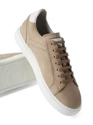 Brunello Cucinelli Suede Lace-up Sneakers - Brown