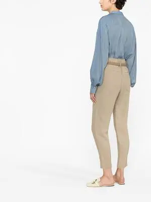 Brunello Cucinelli High-rise Belted Trousers