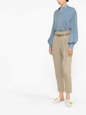 Brunello Cucinelli High-rise Belted Trousers