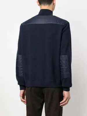 Ralph Lauren Purple Label Zip-front Padded-panel Sweater