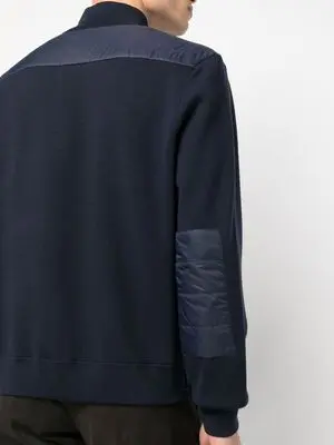 Ralph Lauren Purple Label Zip-front Padded-panel Sweater