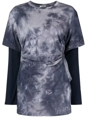 GROUND ZERO Tie-dye Long-sleeve T-shirt