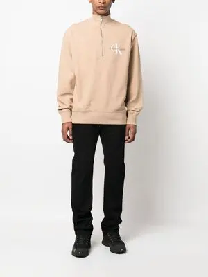 Calvin Klein Monologo Waffle High-neck Sweatshirt