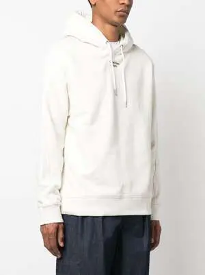 Calvin Klein Cotton Hoodie With Logo - White
