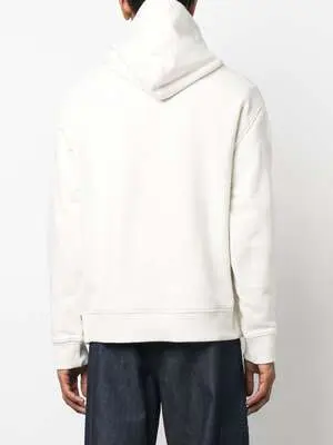 Calvin Klein Cotton Hoodie With Logo - White