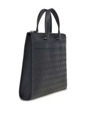 FERRAGAMO Gancini-pattern Laptop Case