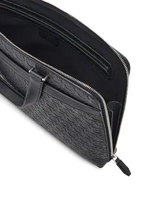 FERRAGAMO Gancini-pattern Laptop Case