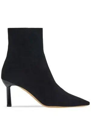 FERRAGAMO 70mm Pointed Toe Boots - Black