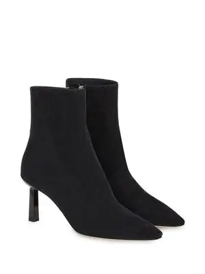 FERRAGAMO 70mm Pointed Toe Boots - Black