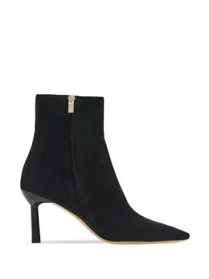 FERRAGAMO 70mm Pointed Toe Boots - Black