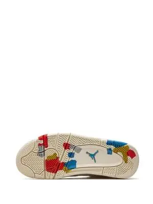 JORDAN Air 4 Canvas Sneakers - Neutrals