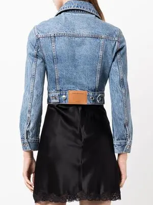 Alexander Wang Cropped Denim Trucker Jacket