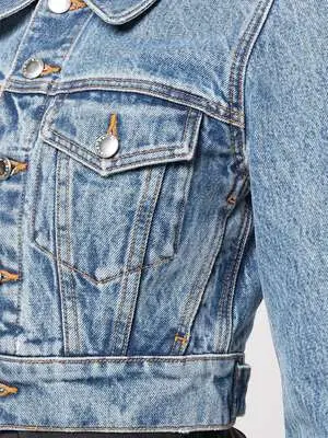 Alexander Wang Cropped Denim Trucker Jacket