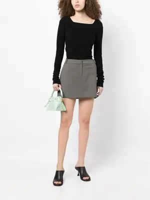 0711 TBILISI Wool-blend Mini Skirt