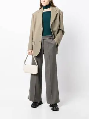 0711 TBILISI Seamed Wide-leg Trousers