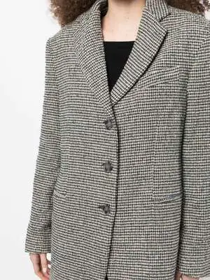 0711 TBILISI Houndstooth Single-breasted Blazer