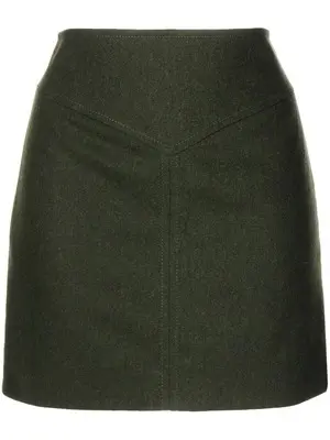 0711 TBILISI Virgin Wool-cashmere Mini Skirt