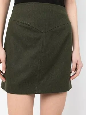 0711 TBILISI Virgin Wool-cashmere Mini Skirt