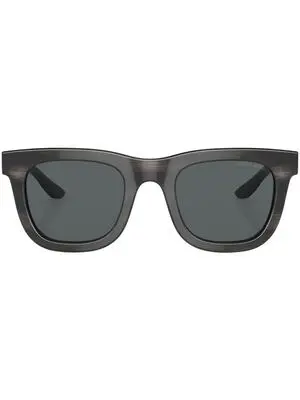 Giorgio Armani Tinted-lens Square-frame Sunglasses - Grey