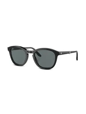 Giorgio Armani Logo-print Round-frame Sunglasses