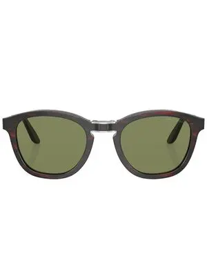 Giorgio Armani Logo-print Sunglasses - Green