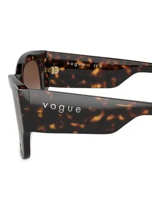 VOGUE EYEWEAR Tortoiseshell Square Frame Sunglasses - Brown