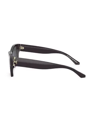 Tory Burch Wayfarer Frame Sunglasses - Red