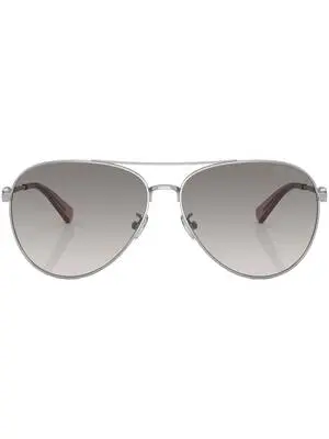 COACH Pilot Frame Sunglasses - Silver