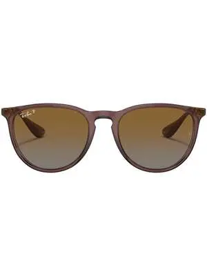 Ray-ban Erika Round-frame Sunglasses - Brown