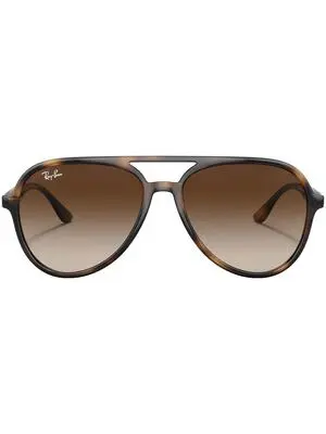 Ray-ban Tortoise-shell Aviator Frames - Green