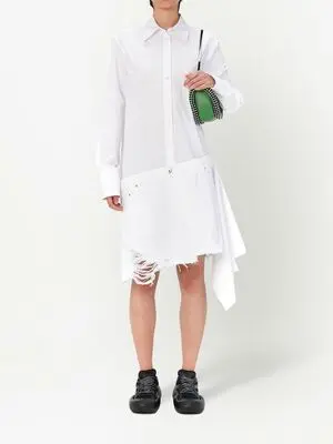 JW Anderson Distressed-finish Asymmetric Shirtdress