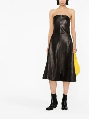 Khaite Valerie Lambskin Dress