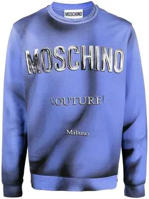 Moschino Logo-print Sweatshirt - Blue