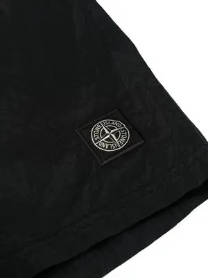 Stone Island Side-pocket Shorts - Black