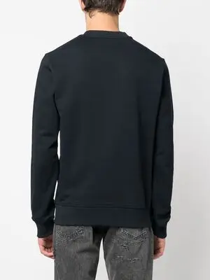 Dolce & Gabbana Logo-tag Cotton Sweatshirt - Blue