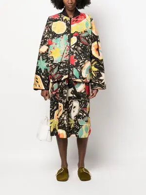 Sofie D'hoore Selena Fruit-print Midi Skirt