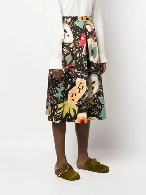 Sofie D'hoore Selena Fruit-print Midi Skirt