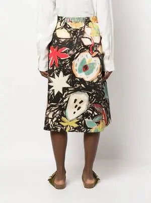 Sofie D'hoore Selena Fruit-print Midi Skirt