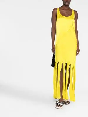Stella McCartney Fringe-hem Sleeveless Dress