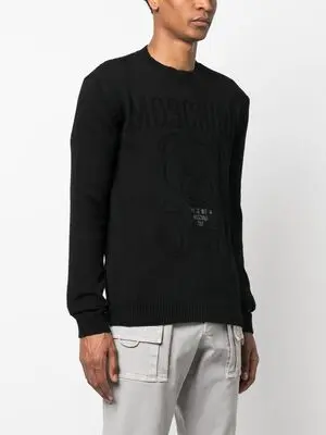 Moschino Slogan-intarsia Sweater