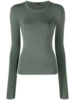 JOSEPH Fine-knit Round-neck Jumper - Green