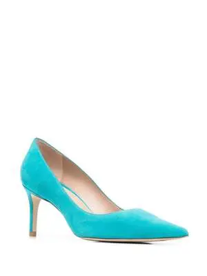 STUART WEITZMAN Pointed 70mm Suede Pumps