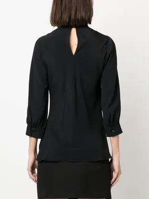 N°21 Ruched Keyhole Neck Blouse