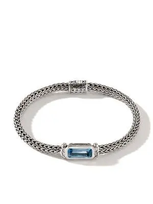 John Hardy Classic Chain Aquamarine Bracelet - Silver