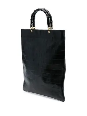 JIL SANDER Crocodile-effect Leather Tote