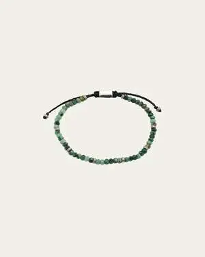 JAN LESLIE Gemstone Beaded Bracelet - Emerald