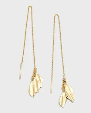 SOKO SOKO Delicate Chain Threader Earrings - Gold