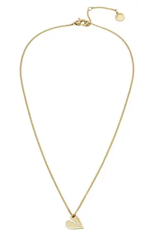 ALLSAINTS Broken Heart Pendant Necklace