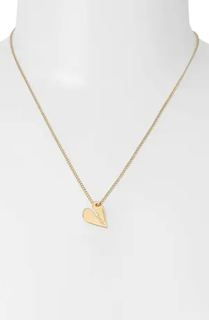 ALLSAINTS Broken Heart Pendant Necklace