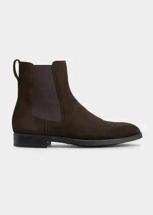 TOM FORD TOM FORD Robert Suede Chelsea Boots - Chocolate